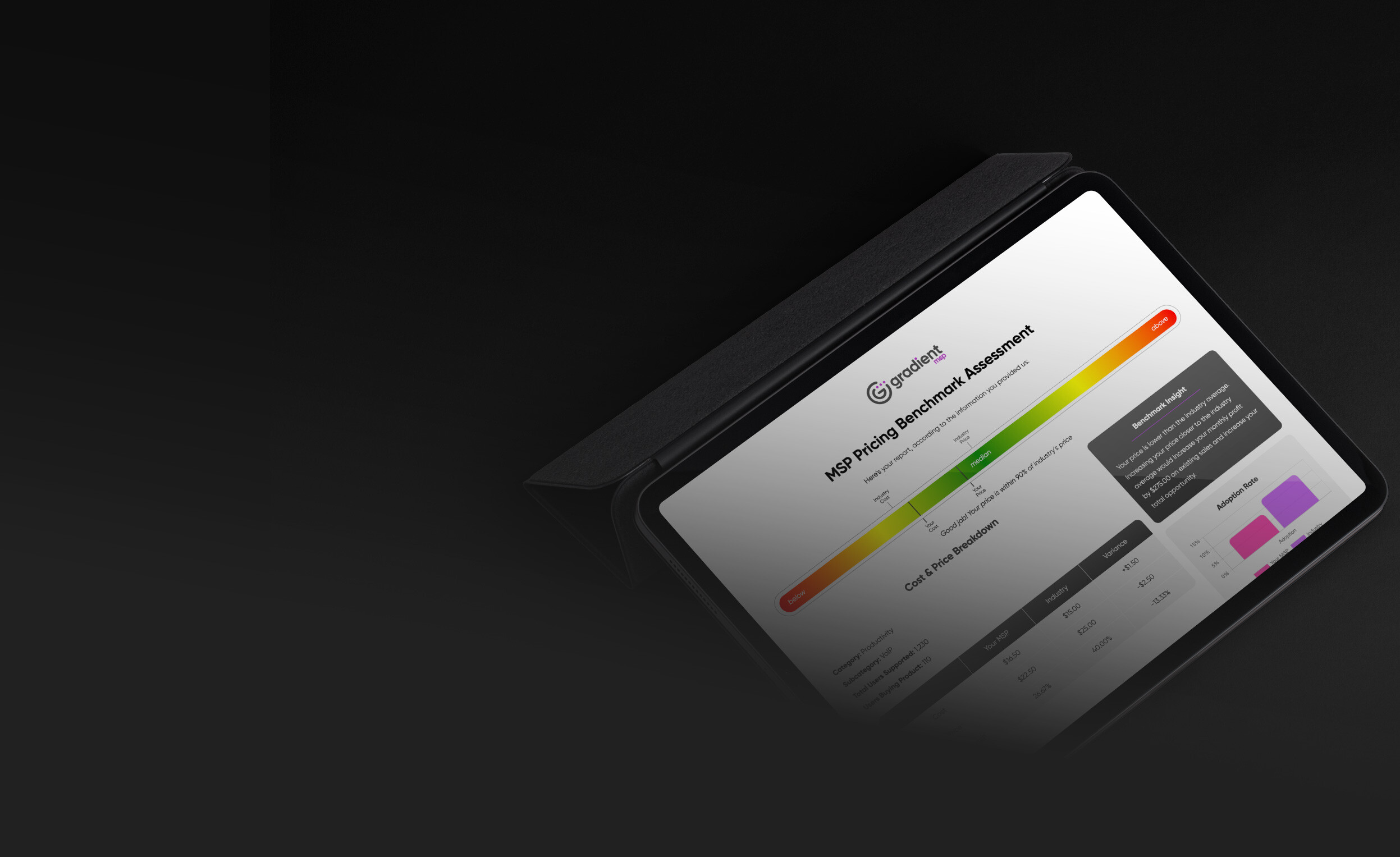 Gradient MSP Releases Data-Backed MSP Pricing Benchmark Tool Supported by Numerous Leading Vendors